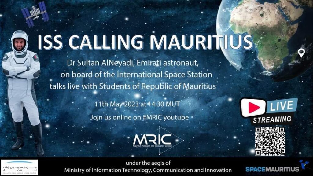 Mauritian students interact live with Emirati Astronaut on board ...